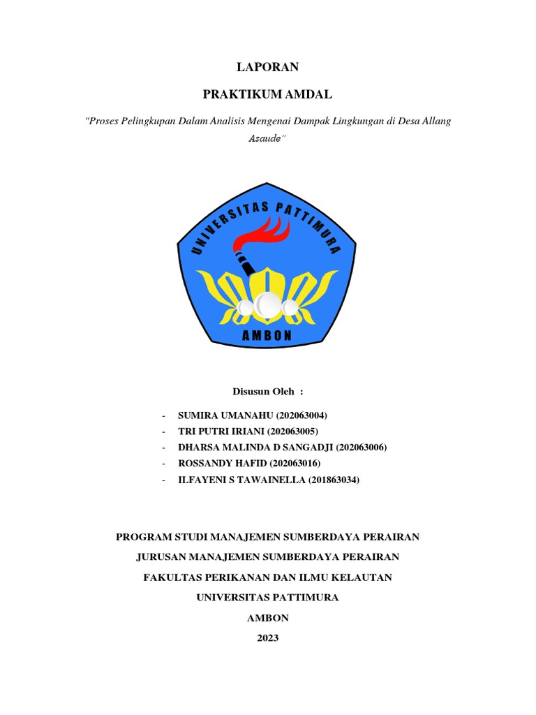 Laporan Praktikum Amdal | PDF