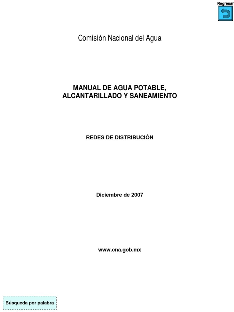 Redes Distribución Agua Potable 2007 | PDF | Agua | Red de abastecimiento de agua