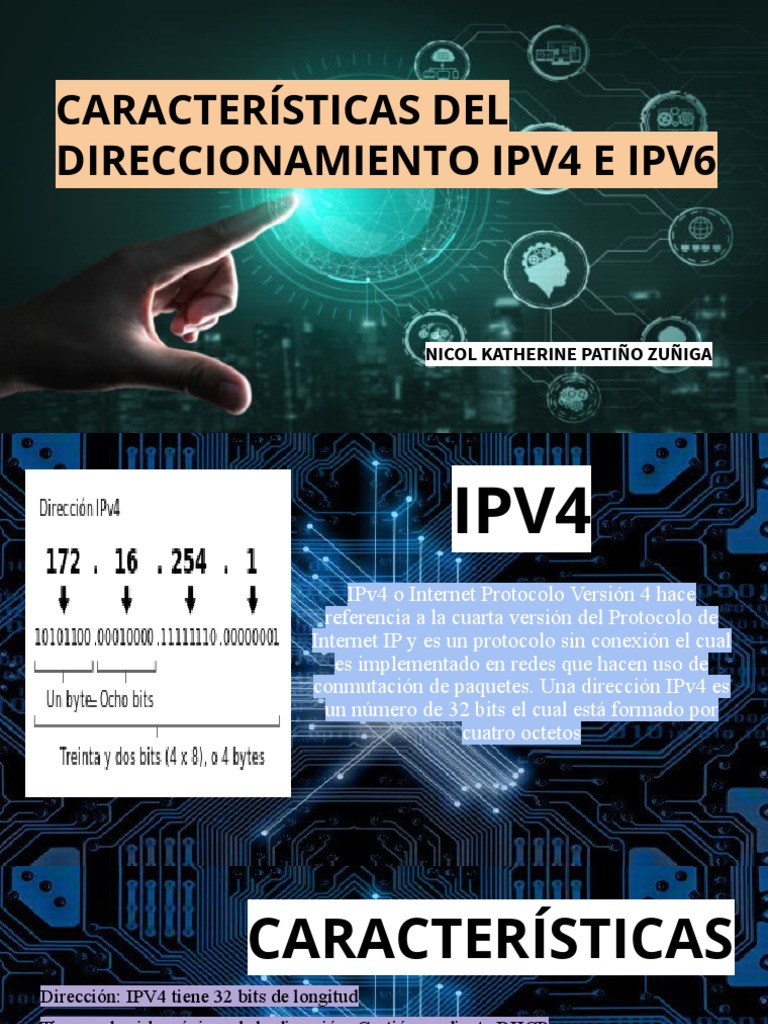 Características Del Direccionamiento Ipv4 e Ipv6 | PDF