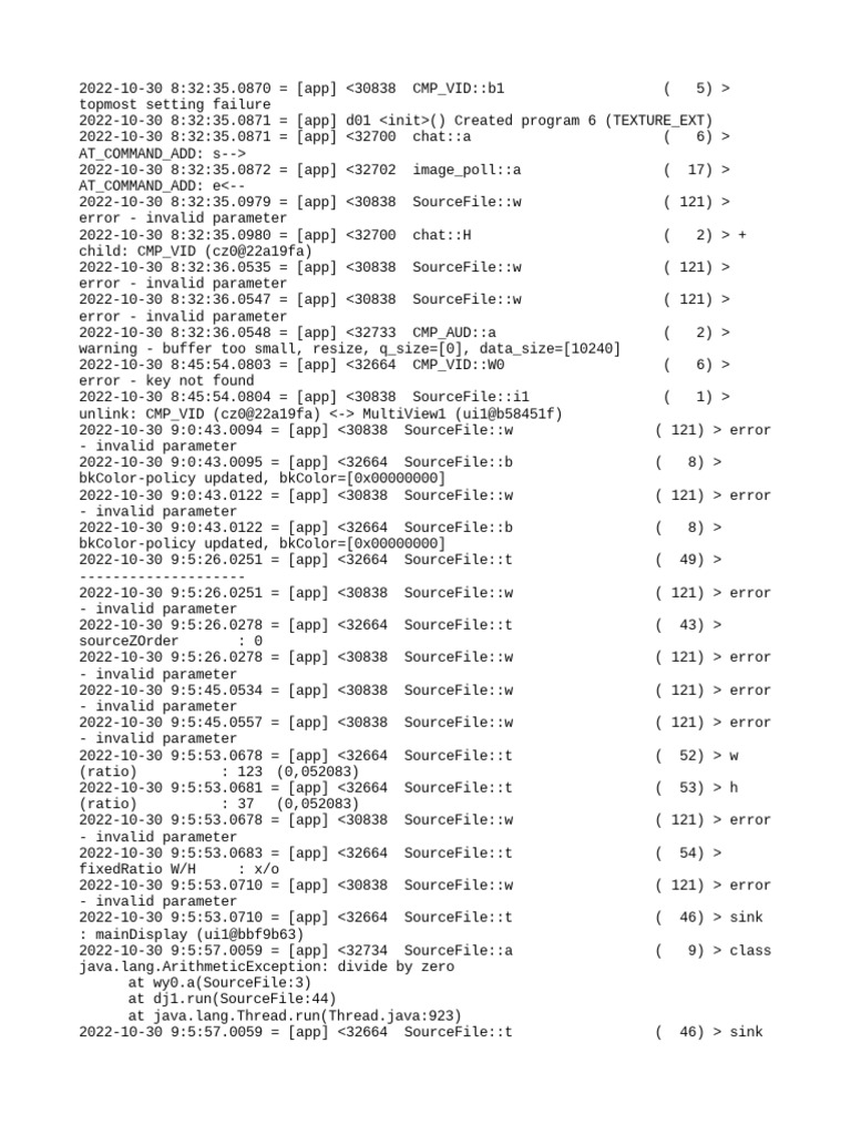 Usb Cam Log Pdf Computing Software 