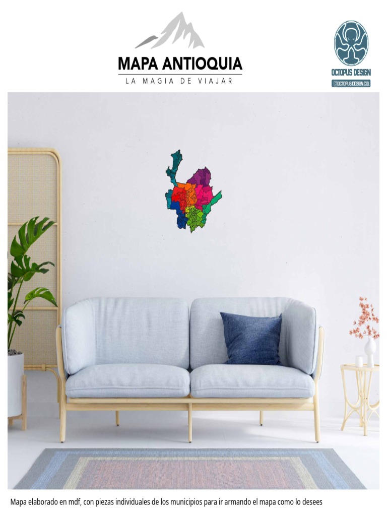 Mapa de Antioquia Personalizable | PDF