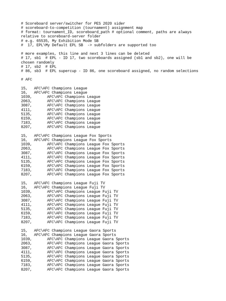 Scoreboard Server | PDF