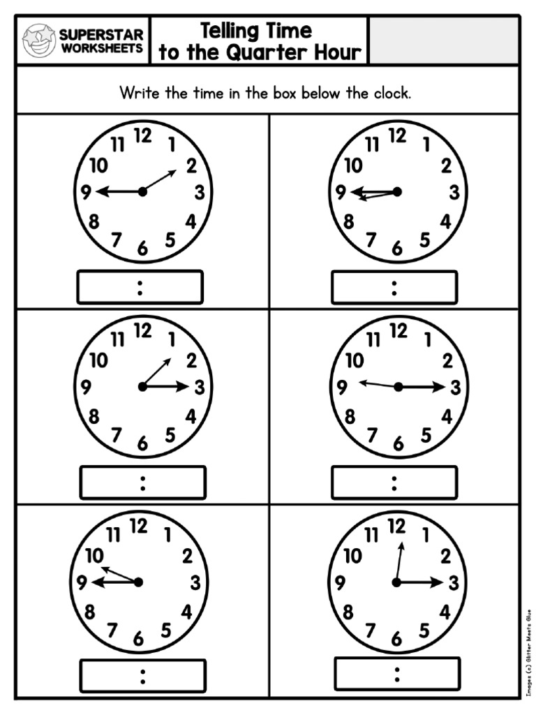 Telling Time Worksheet | PDF