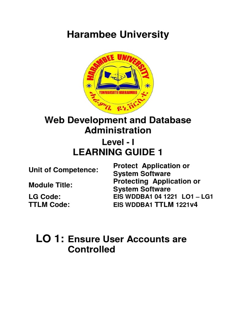 LO1 User Account | PDF