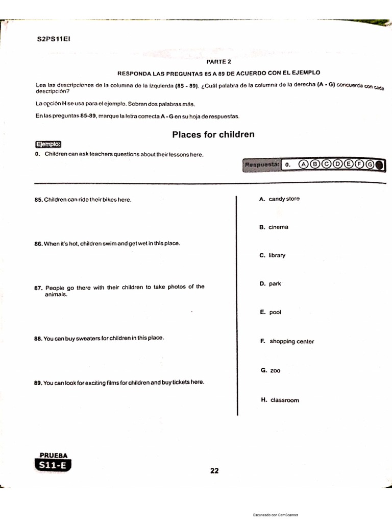 S11-E SS-1-22 Icfes Ingles Part 1-2 | PDF