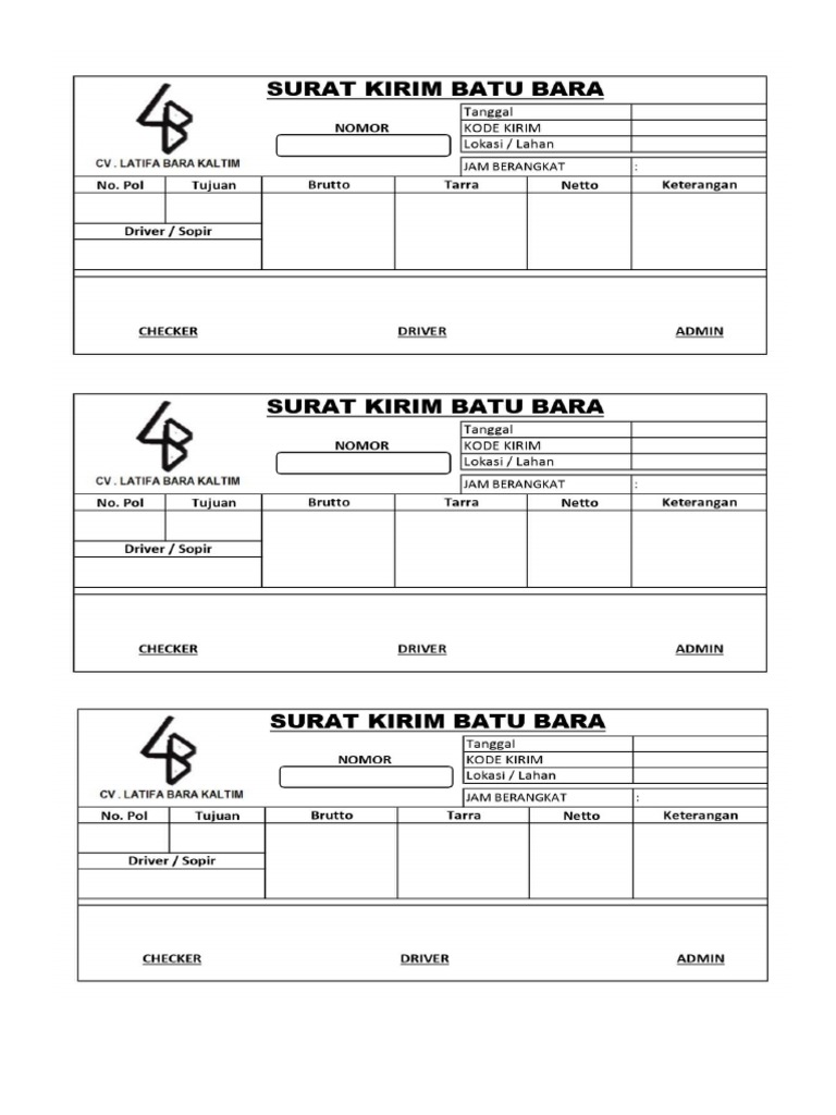 Surat Batu Bara | PDF