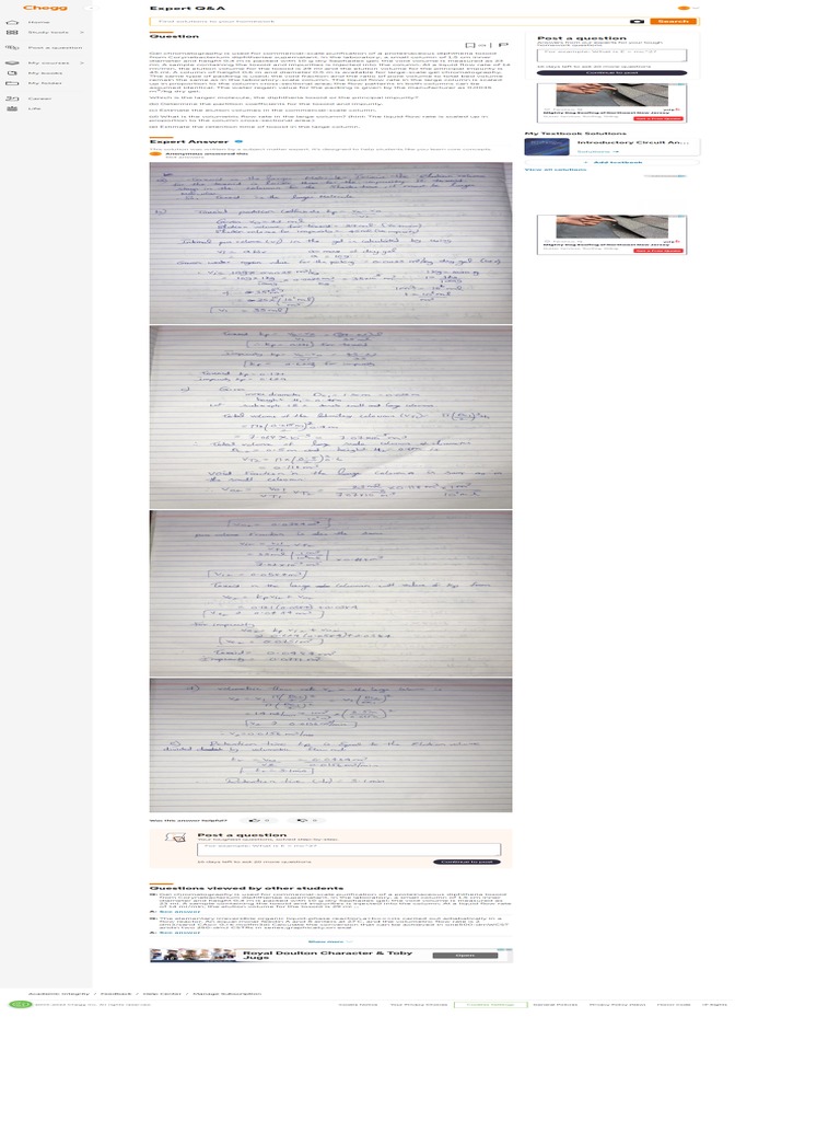 Screencapture Chegg Homework Help Questions and Answers Gel ... Screencapture Chegg Homework Help Questions and Answers Gel ...