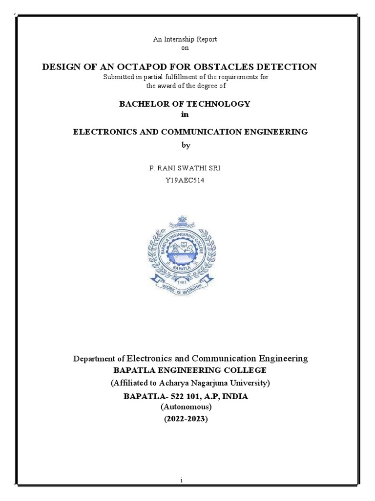 Internship Final Template | PDF | Computing
