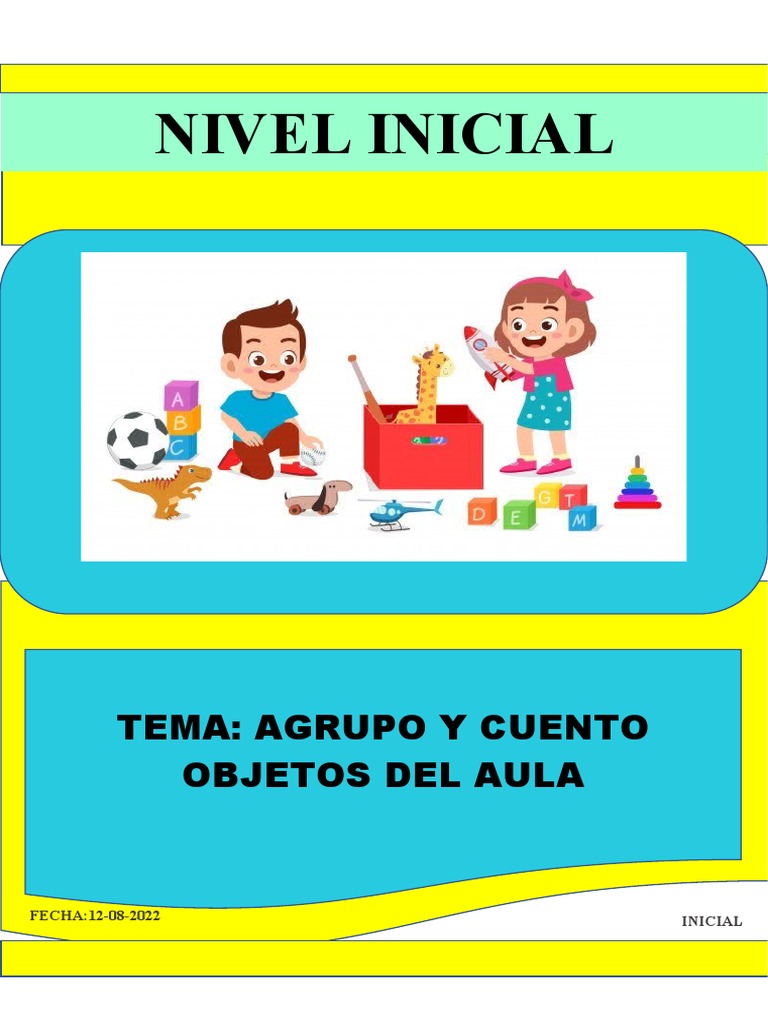 3 Años SESION 05 - 12-08-22 INICIAL-EDITORIAL DIONICIO | PDF | Evaluación | Salón de clases