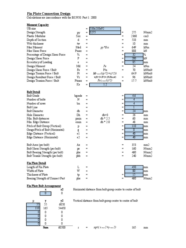 Fin Plate G3 | PDF | Screw | Applied And Interdisciplinary Physics