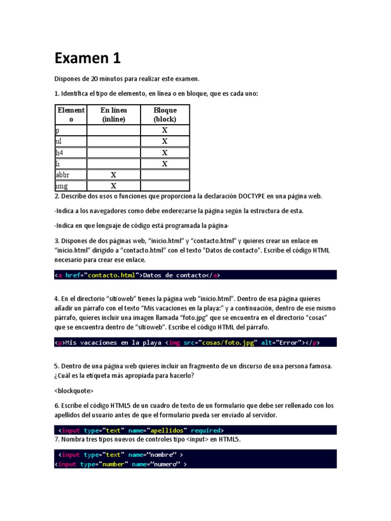 Examen 1 Css | PDF | Red mundial | Internet y web