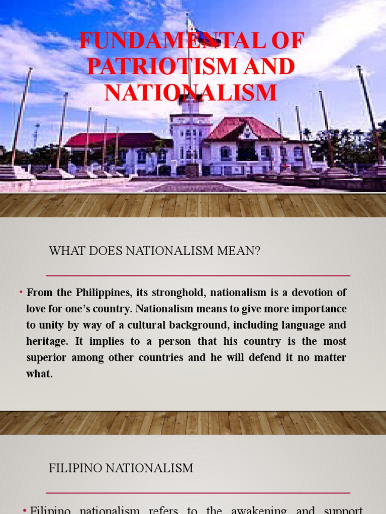 CFLM 1 Nationalism and Patriotism | PDF | Nationalism | Nation
