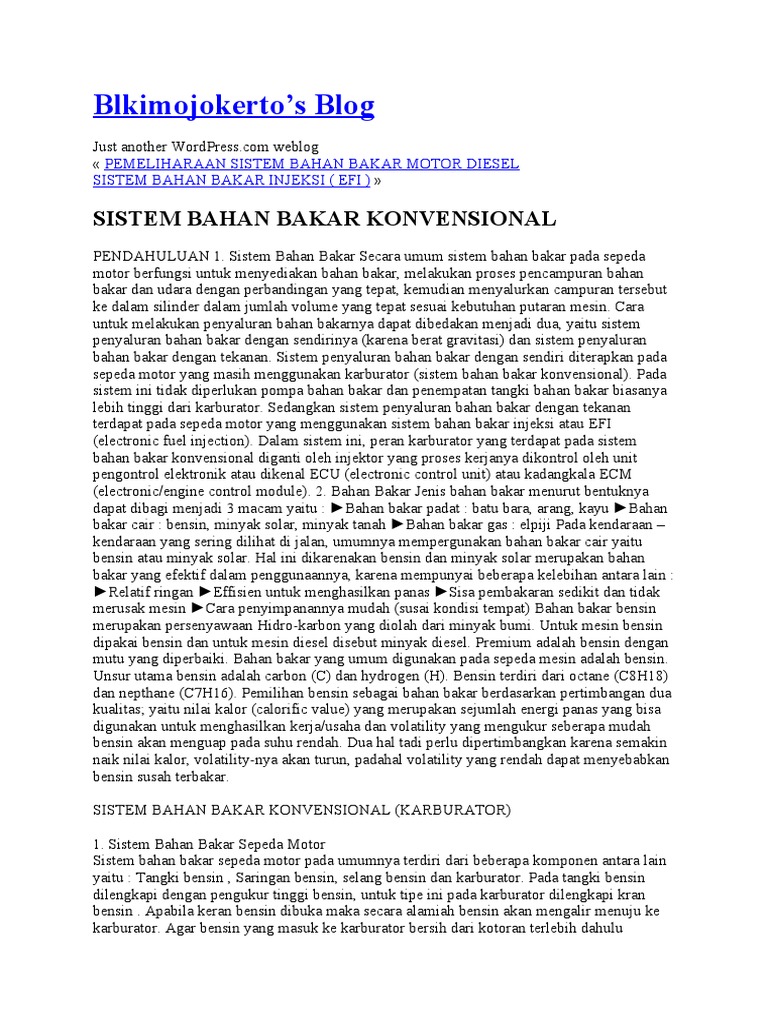 Bahn BKR Sepeda Motor | PDF