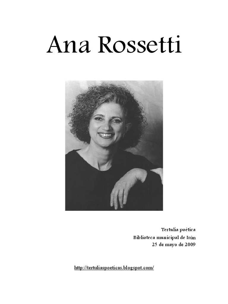 Ana Rossetti - Antología Poética | PDF