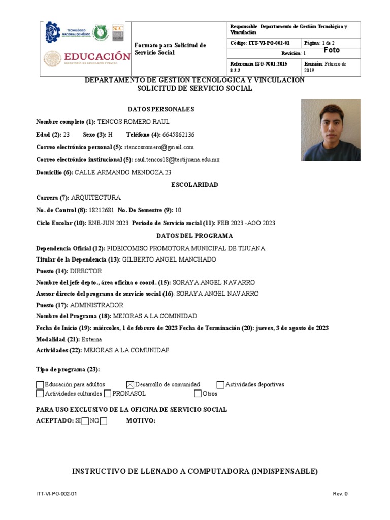 Solicitud Foto C 1 | PDF | Negocios