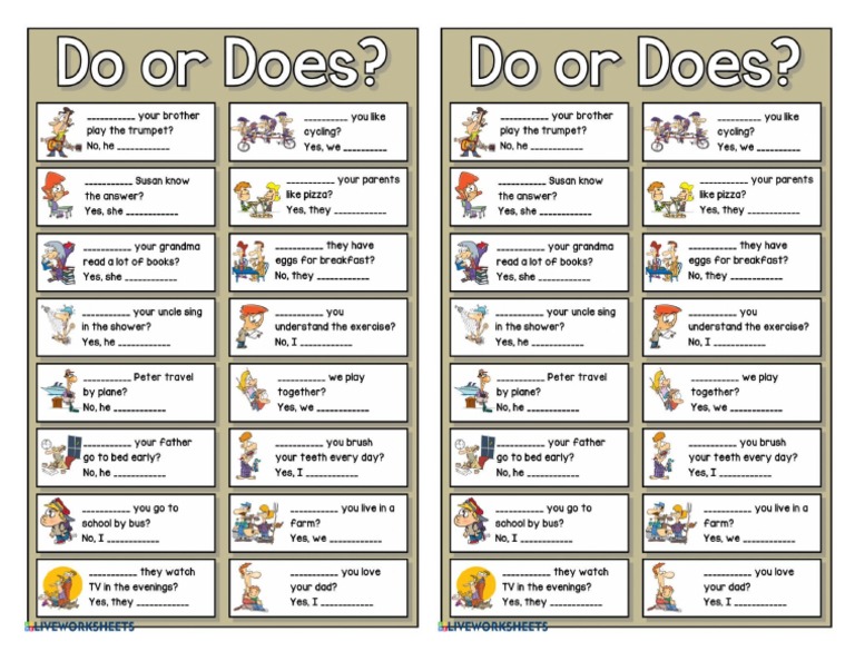 English Year 3 Do Does | PDF