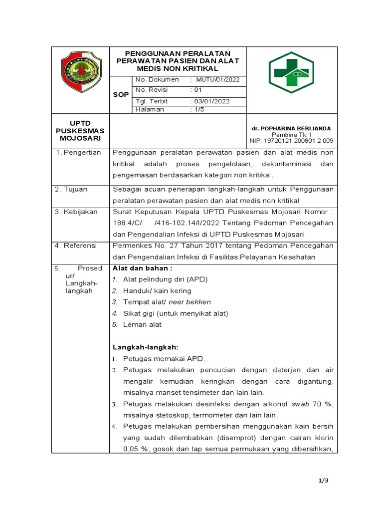 Pengelolaan Peralatan Perawatan PX (Alat Non Kritikal) Fix | PDF