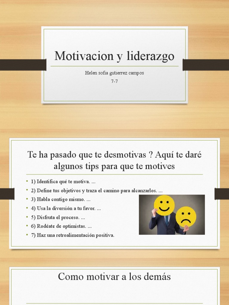 Motivacion y Liderazgo Helen Sofia | PDF | Liderazgo | Motivación