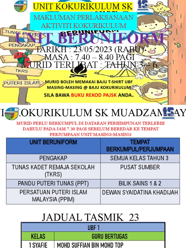 Perjumpaan Kokurikulum Ubf 2023 | PDF