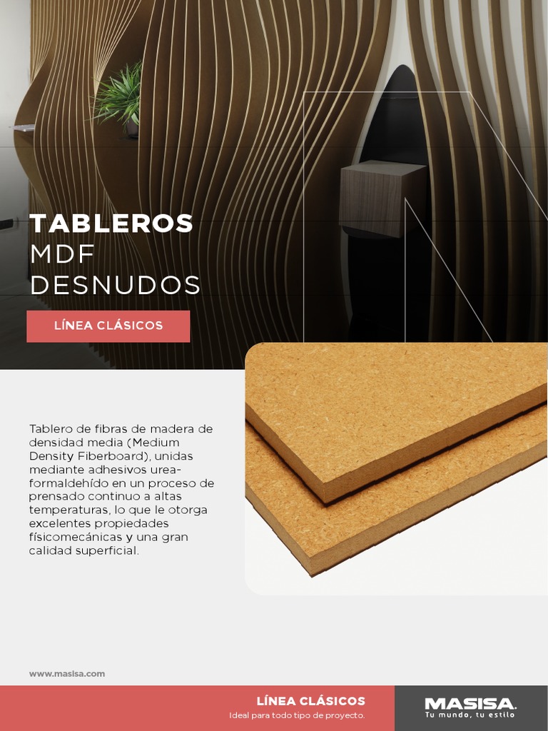 Tableros MDF: Propiedades y Usos | PDF