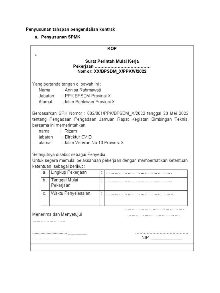 Lampiran 7 - Form SPMK Dan Monitoring Jadwal Pengiriman | PDF