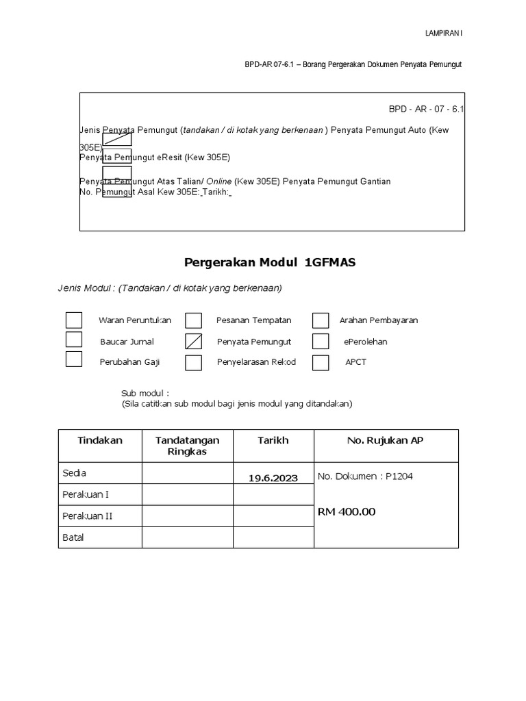 Pergerakan Dokumen Modul PP Igfmas | PDF