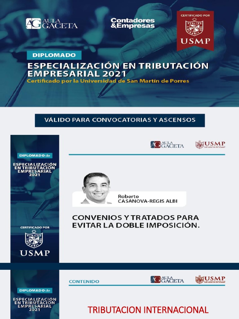 PDF Del Módulo Convenios y Tratados para Evitar La Doble Imposición ...
