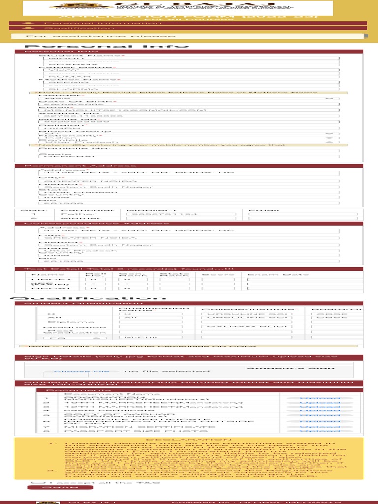 Student Registration | PDF