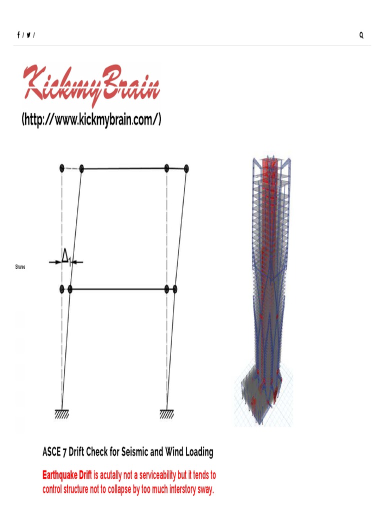 ASCE 7 Drift Check For Seismic and Wind Loading | PDF