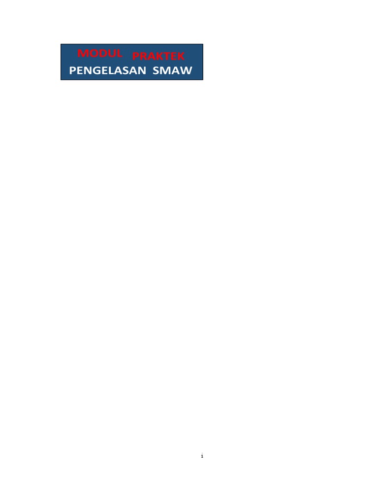 Modul Pengelasan SMAW | PDF