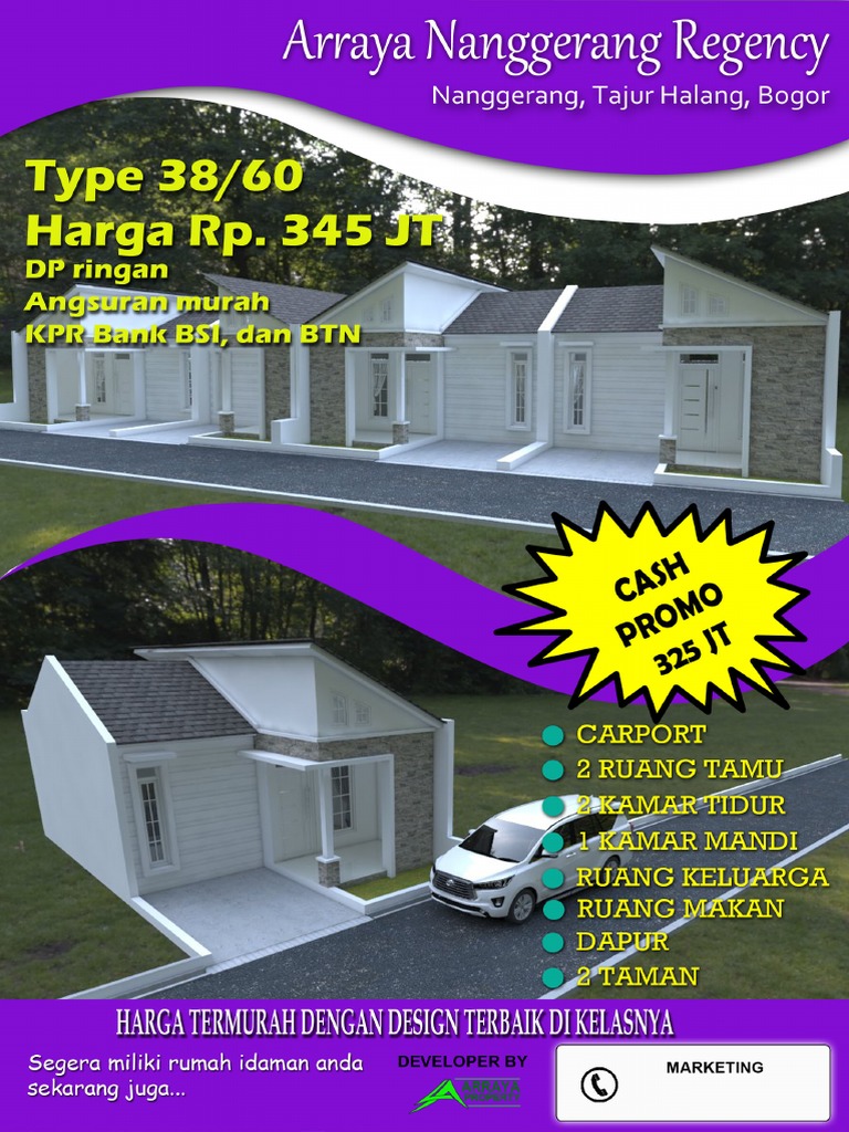 Brosur Dan Pricelist Arraya Nanggerang | PDF