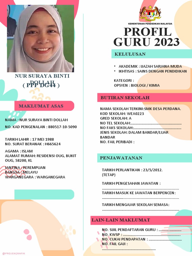 Profil Guru by Projek Grafik | PDF