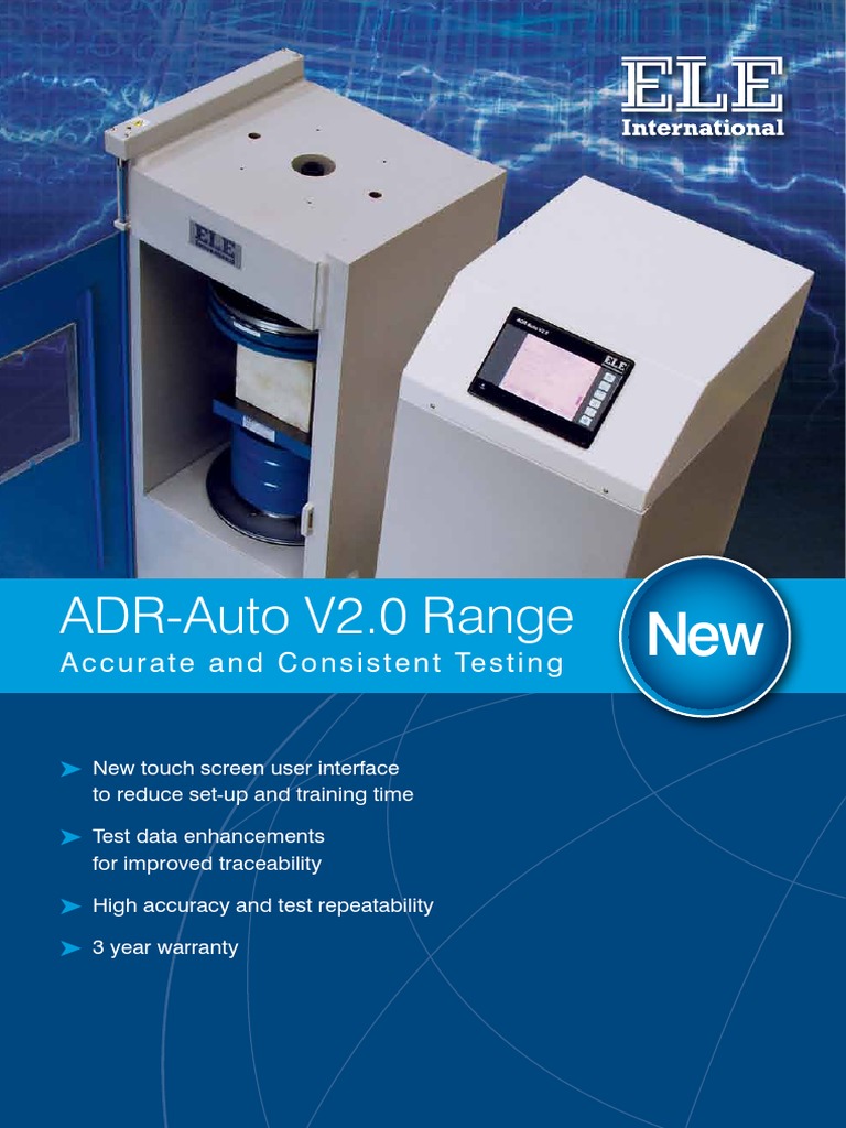 New ADR Auto V2 Brochure Datasheet 09 11 | PDF | Concrete | Systems ...