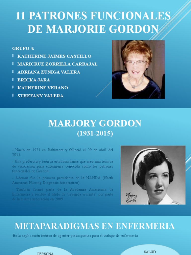 11 Patrones Funcionales de Marjorie Gordon | PDF