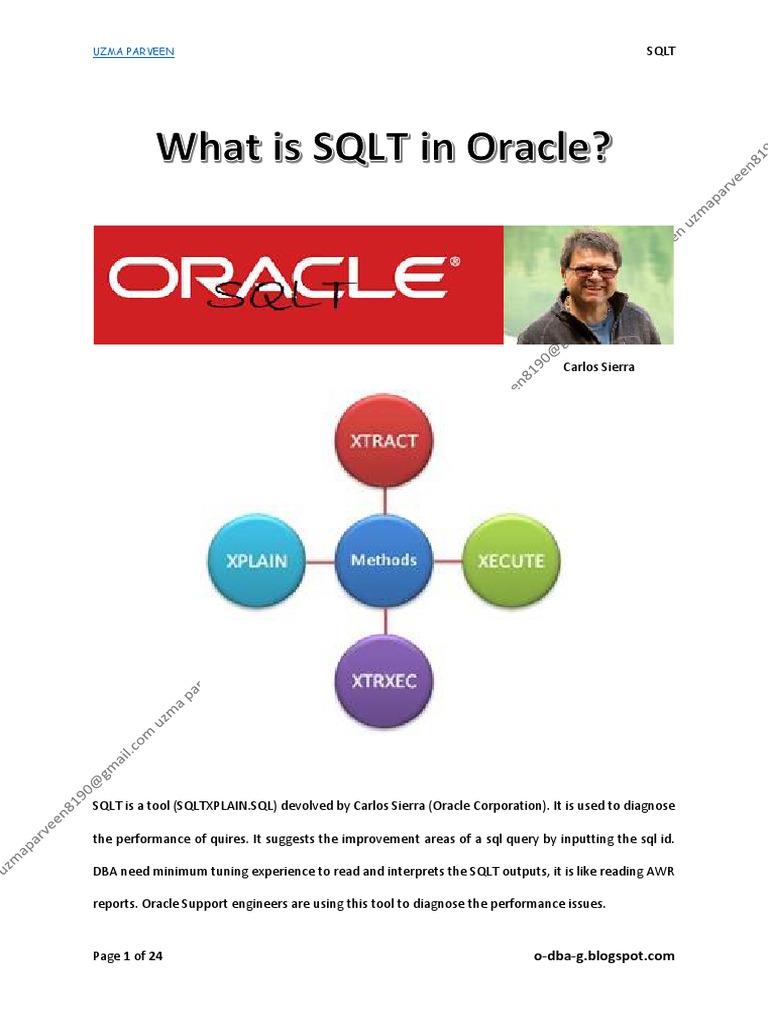 Sqlt Sqltxplain Sql Pdf Zip File Format Oracle Corporation