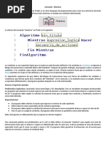 Si - Entonces Pseint | PDF | Algoritmos | Programa de computadora