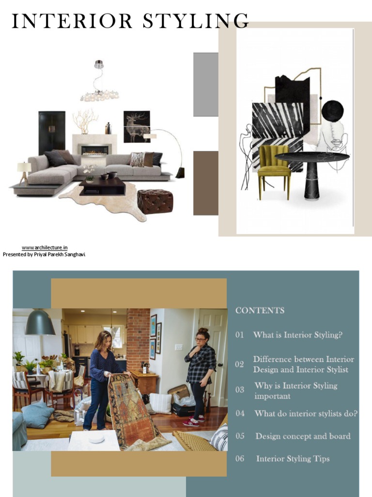 Interior Styling - NOTES | PDF | Interior Design | Pillow