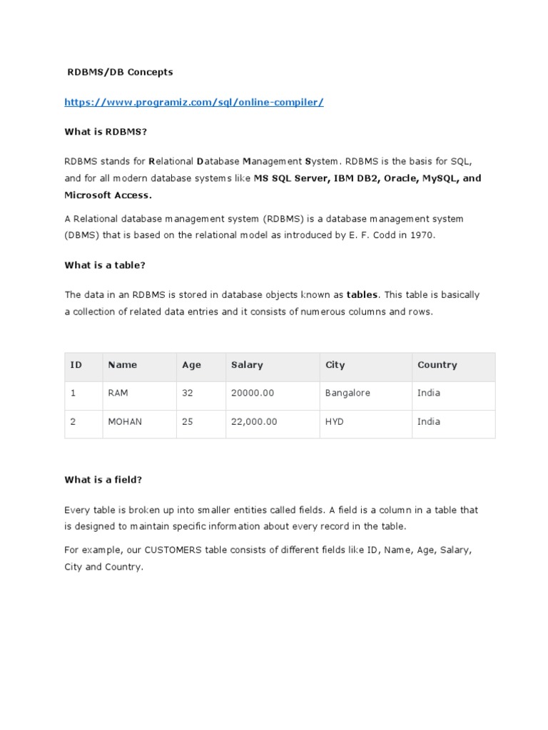 DB Concepts | Download Free PDF | Relational Database | Databases DB Concepts | Download Free PDF | Relational Database | Databases
