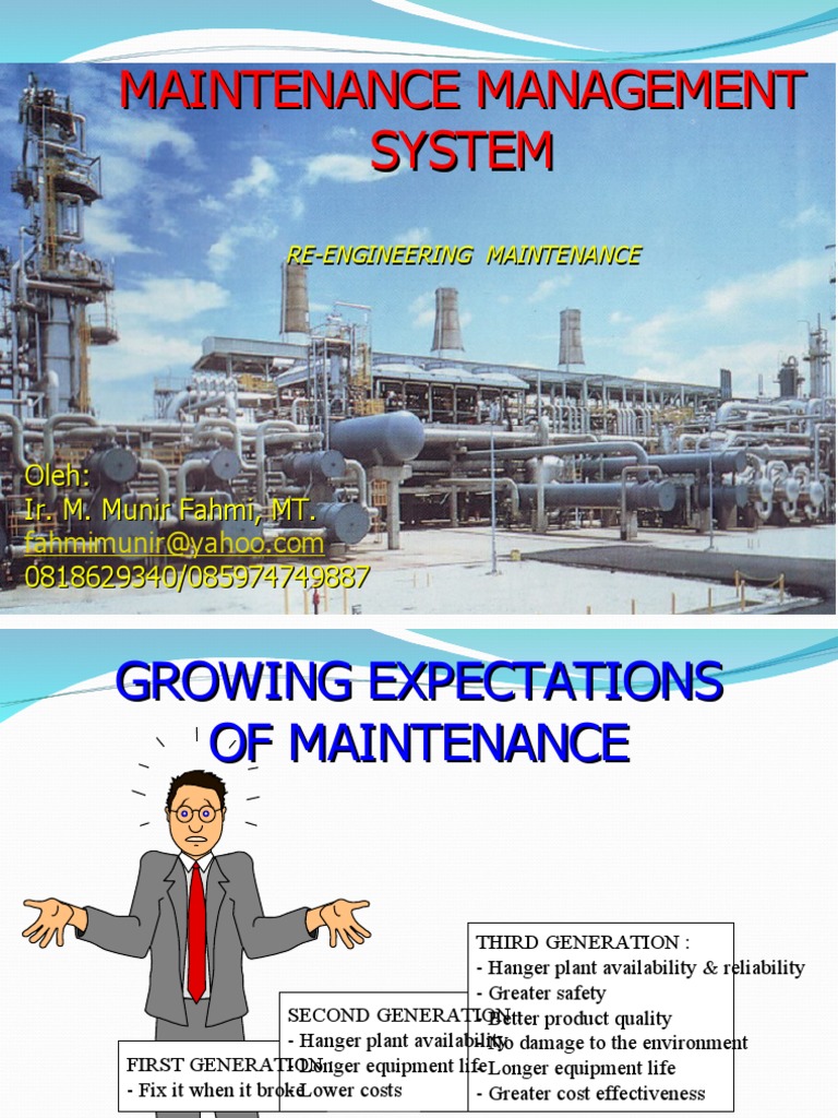 Introduction To Maintenance Management System CMMS | PDF