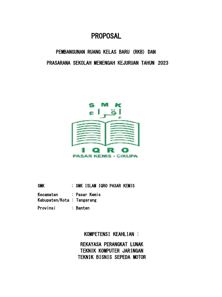 Proposal RKB SMK | PDF