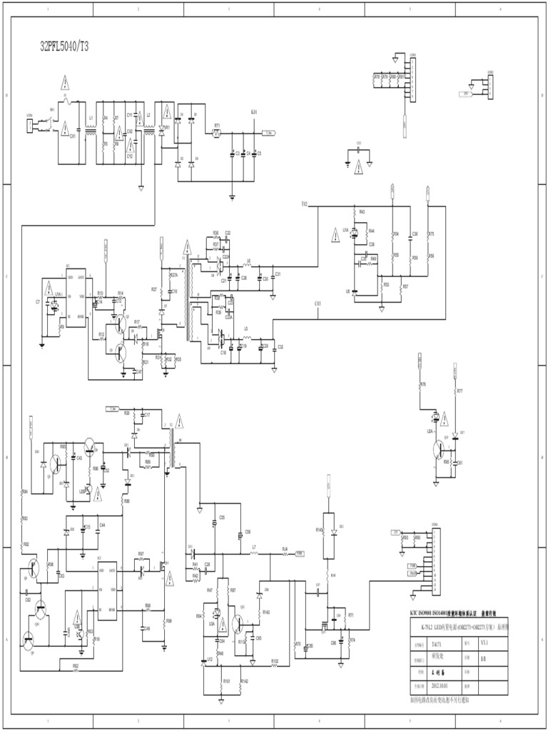 AOC LE32W164 Diagrama Power Board - K-75L2 - K-75L1 - OB2273 | PDF