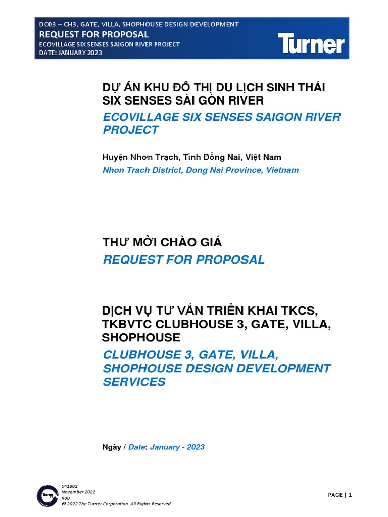 ESS-DC03-RFP-0001_CH3, gate, villa, shophouse Design Development | PDF