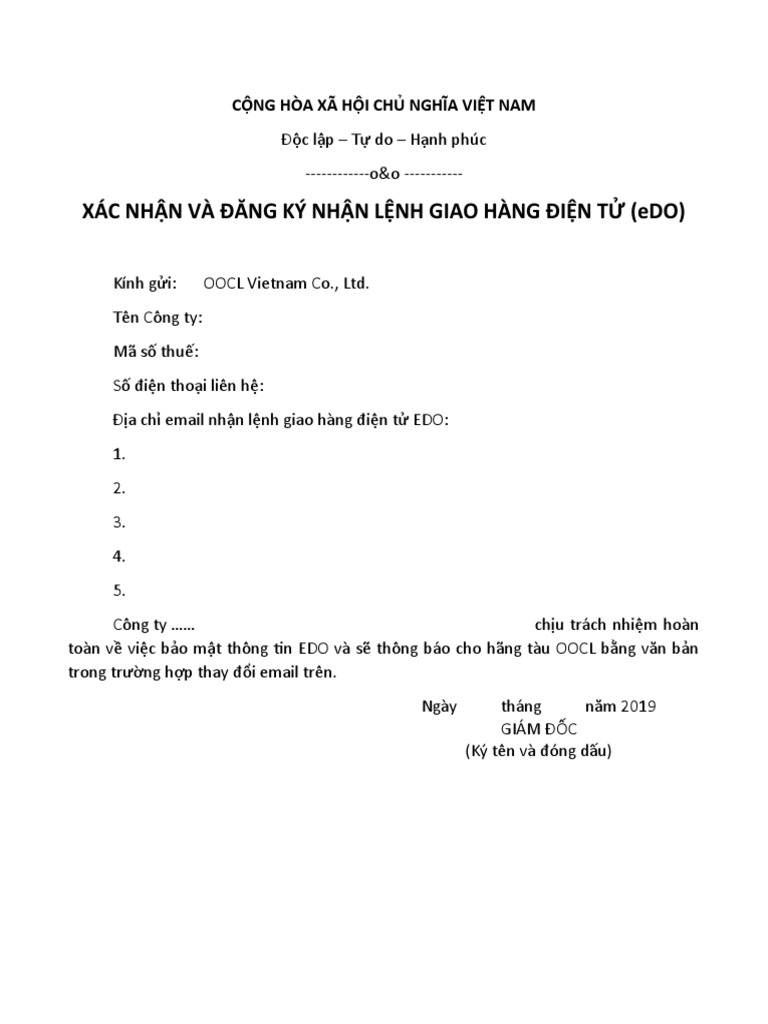 Mau Dang Ky Nhan Edo | PDF