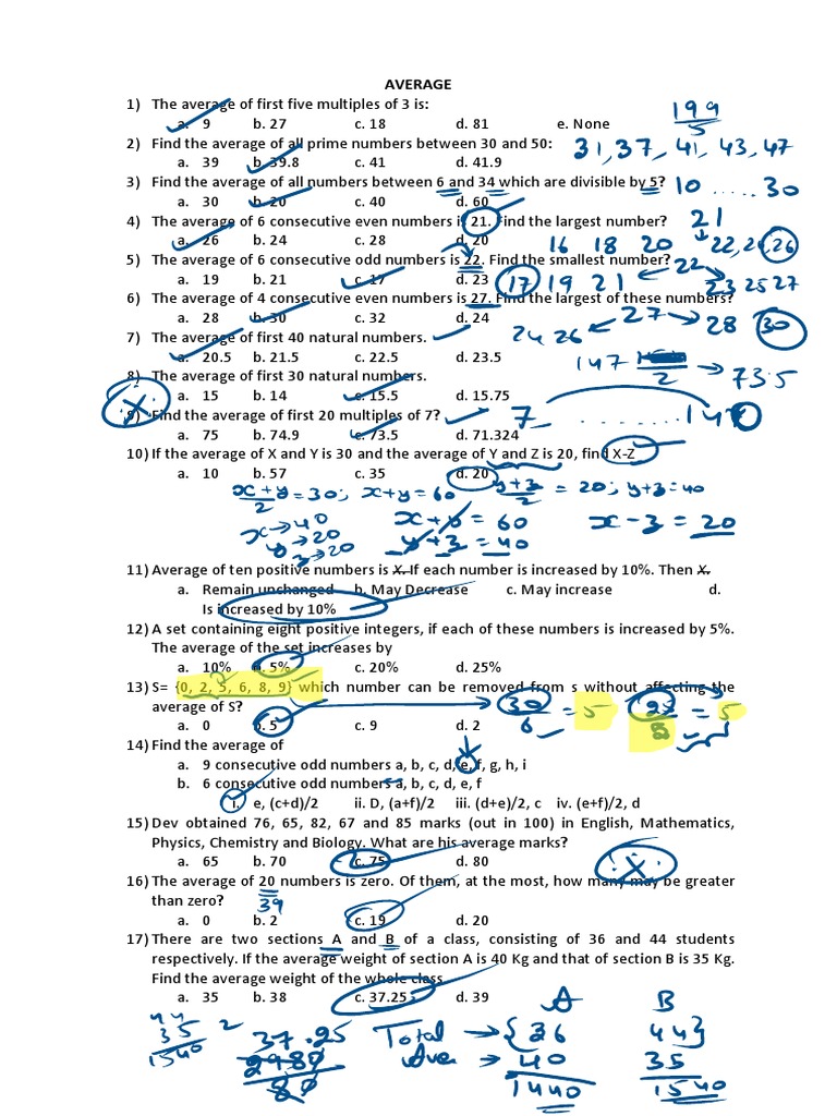 AVERAGE | PDF | Mathematical Analysis | Discrete Mathematics AVERAGE | PDF | Mathematical Analysis | Discrete Mathematics