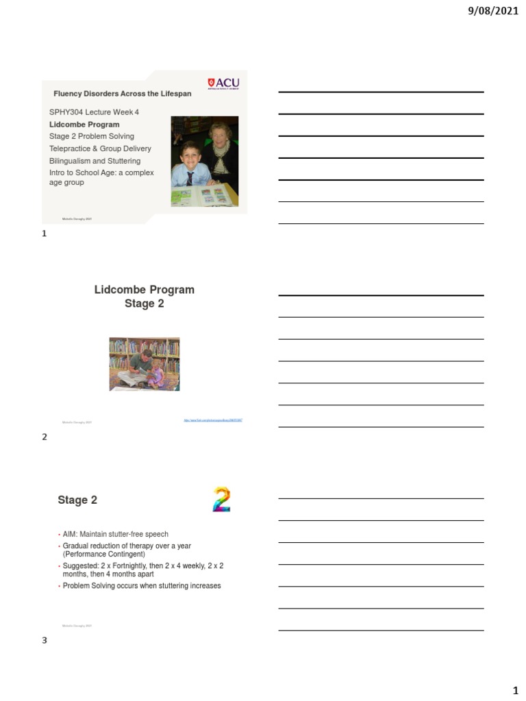 Lidcombe Program: Stuttering Strategies | PDF | Stuttering ...