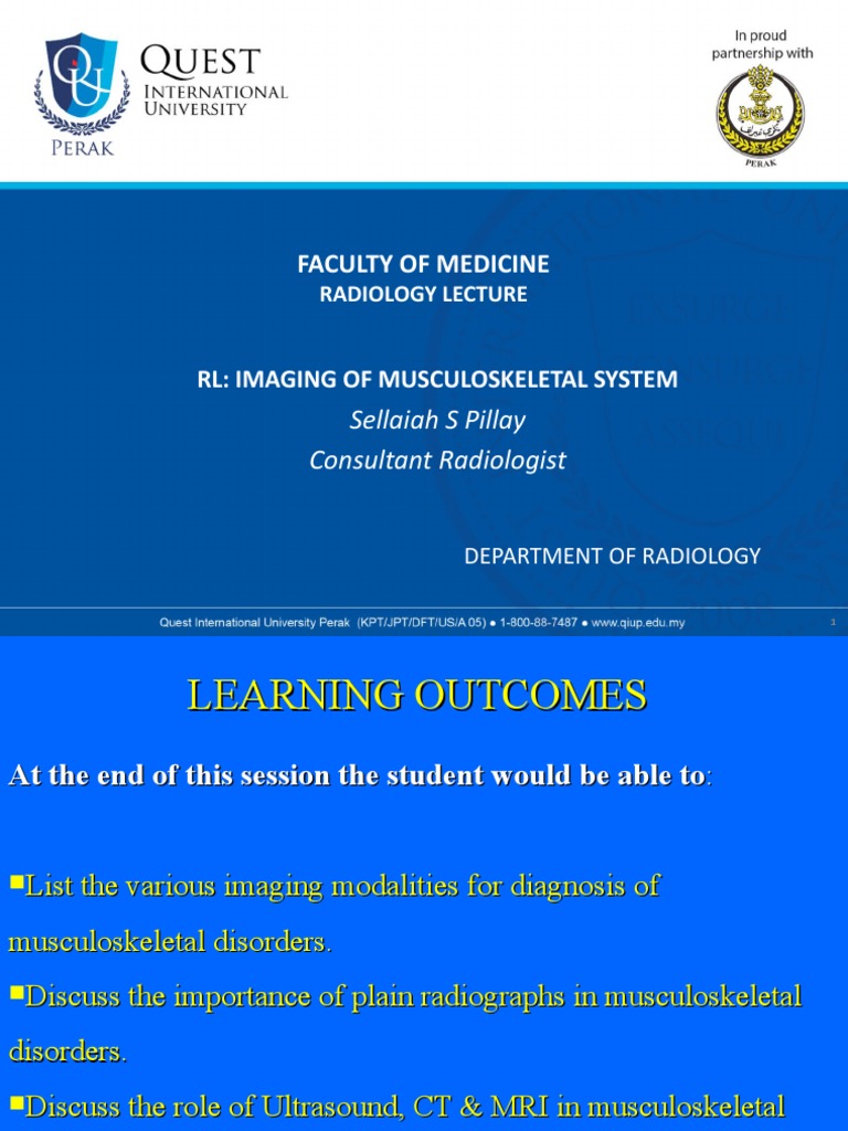 Imaging of Musculoskeletal System | PDF | Medical Imaging | Ct Scan