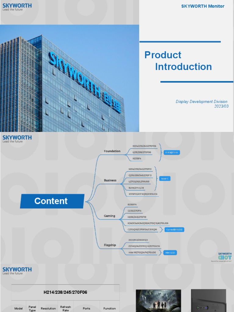 SKYWORTH Product Catalogue-202303 | PDF | Hdmi | Imaging