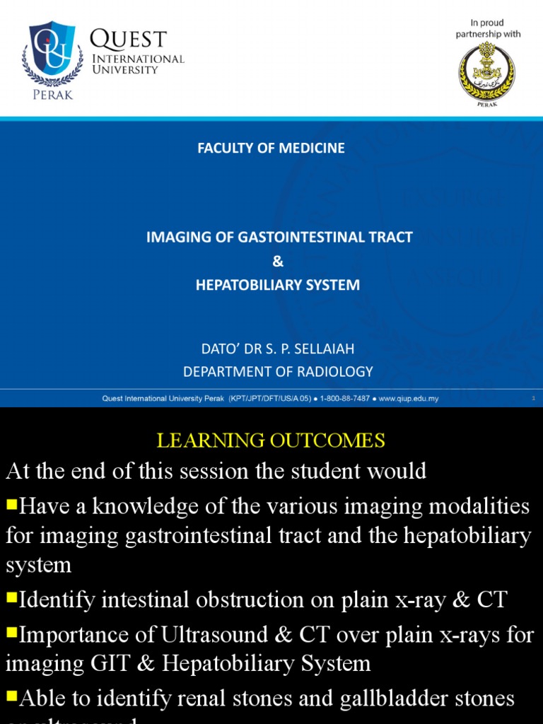 Imaging of Git & Hepatobiliary Systems CSL | PDF | Medical Imaging ...