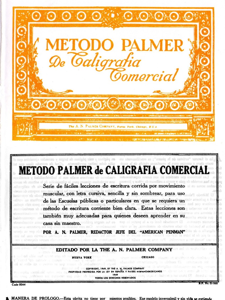 Metodo Palmer de Caligrafia Comercial | PDF