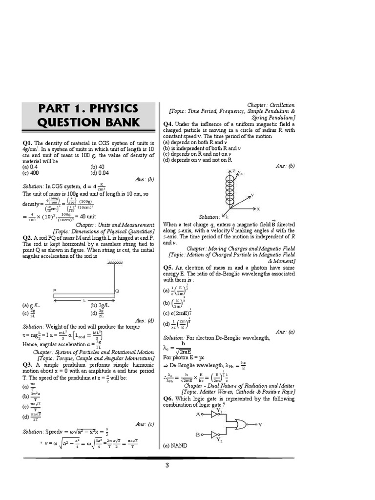 Physics Solutions 9 | PDF